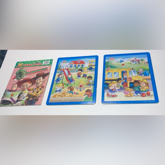 Little People | Toys | 3 Toddler Puzzles Toy Story Puzzle Little People ...
